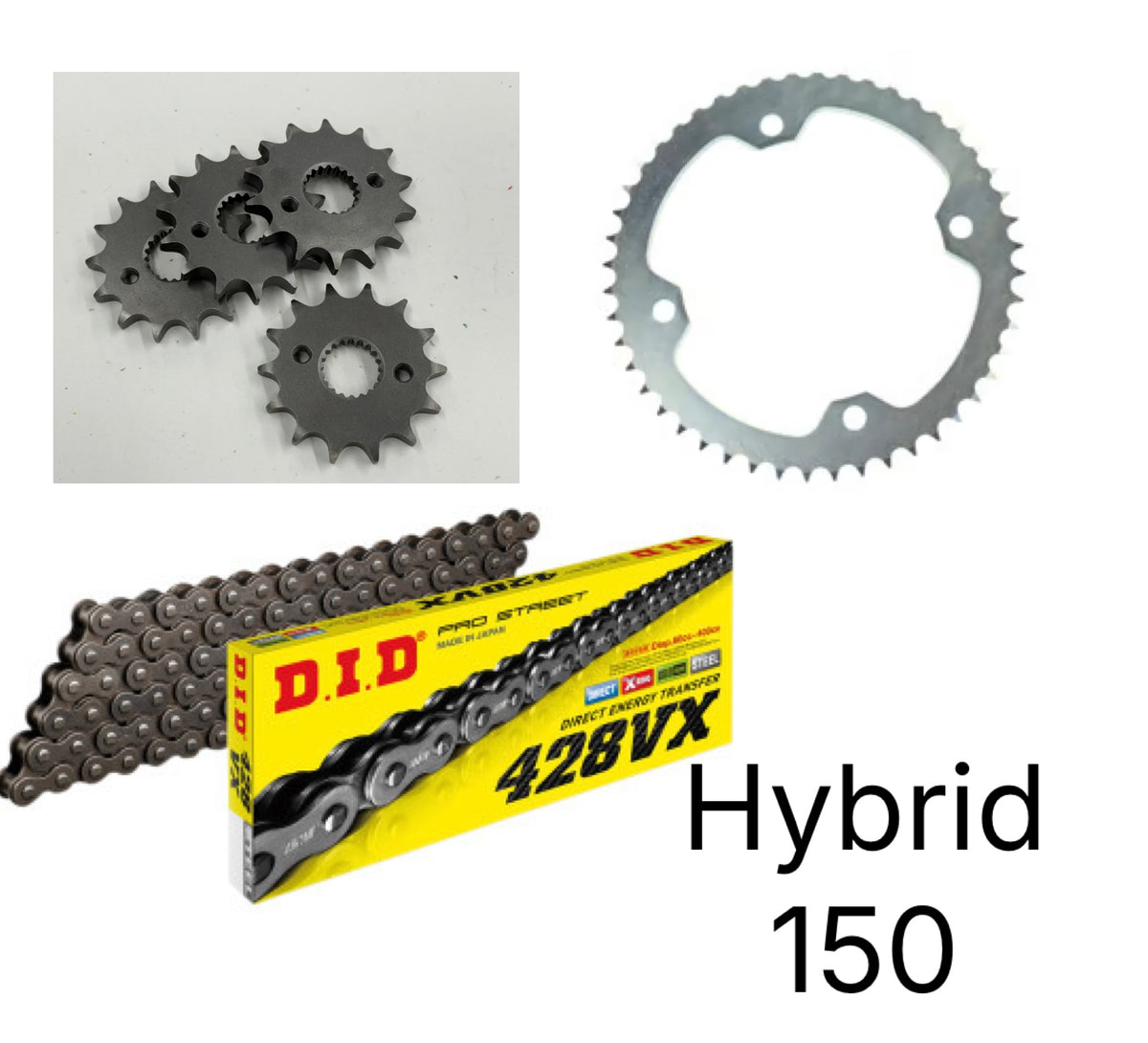Hybrid 150 Chain & Sprocket Bundle – DeRisi Racing